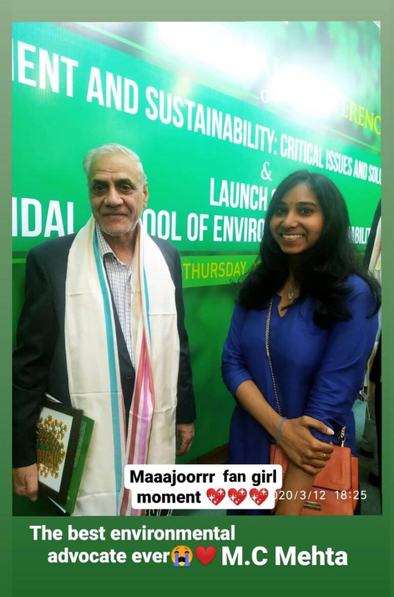 Meeting M.C Mehta-ji!!! – panchamimenon